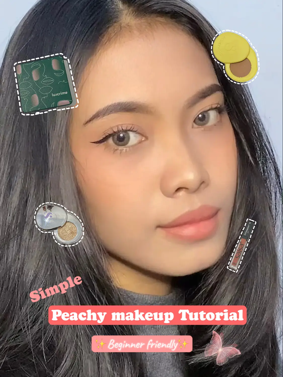 Peachy Bronze Makeup Tutorial🍑🫶🏼 | Artikel diposting oleh Liviagabriell ...