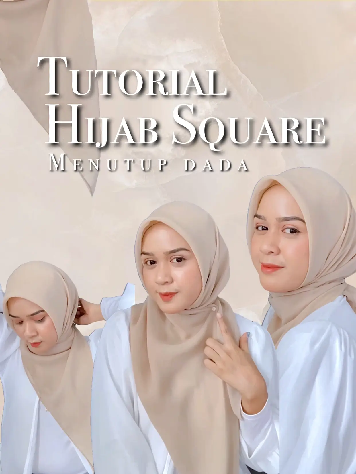 Tutoriap Hijab Square Menutup Dada Rapi | Artikel diposting oleh ...