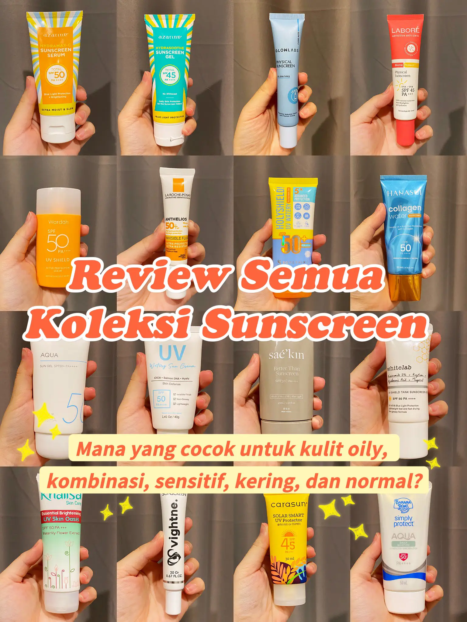 Rekomendasi sunscreen sesuai tipe kulit wajah | Galeri diposting oleh beautyaesthetic | Lemon8