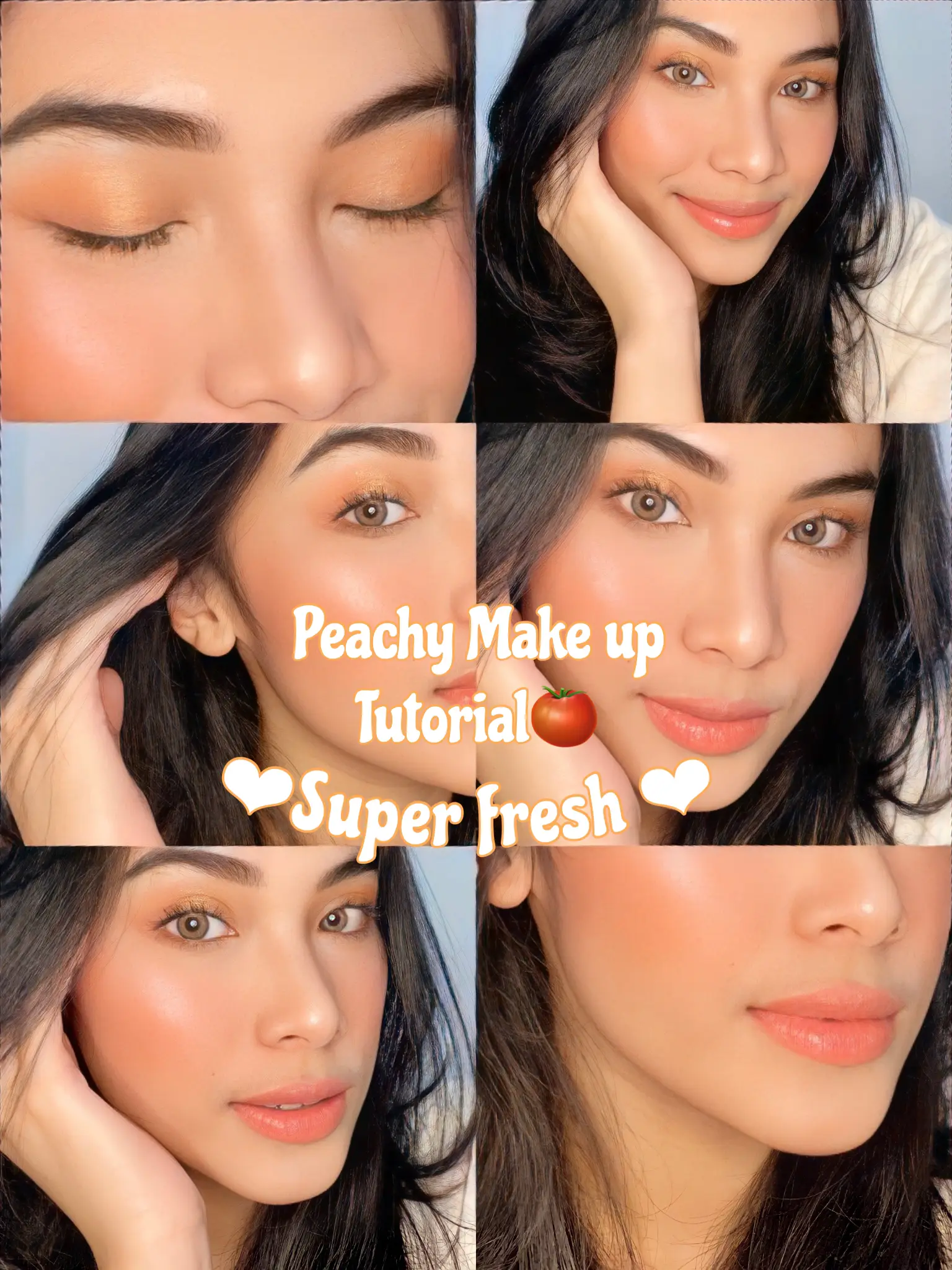 Peachy Bronze Makeup Tutorial🍑🫶🏼 | Artikel diposting oleh Liviagabriell ...