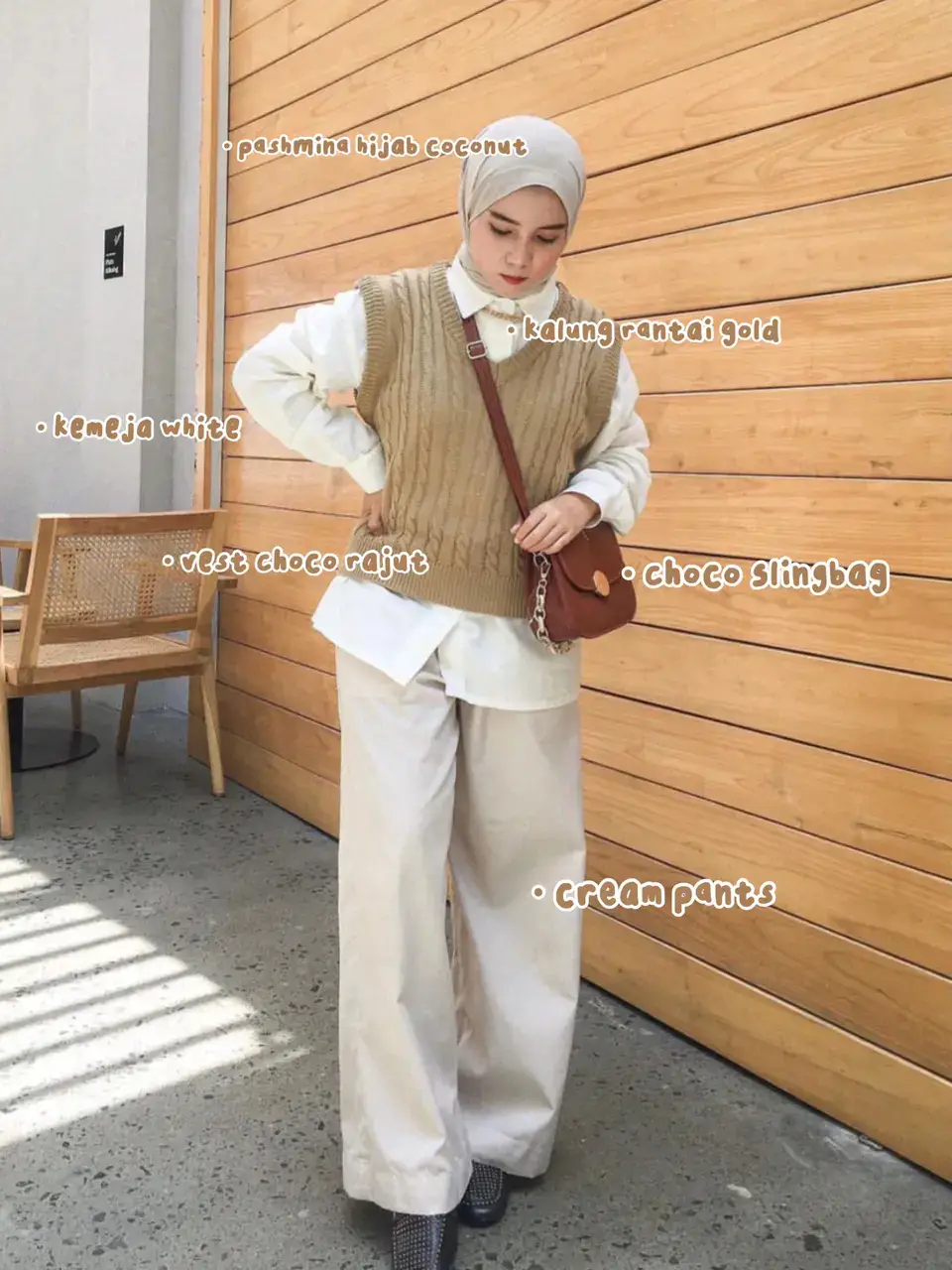 OOTD with Vest | Galeri diposting oleh Inspirasi Cewek | Lemon8