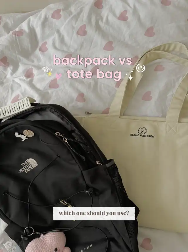 College Tote Bag or Backpack - Lemon8 Search